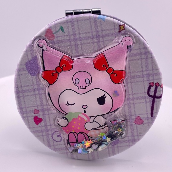 Hello Kitty | Accessories | Kuromi Pink Strawberry Compact Mirror ...